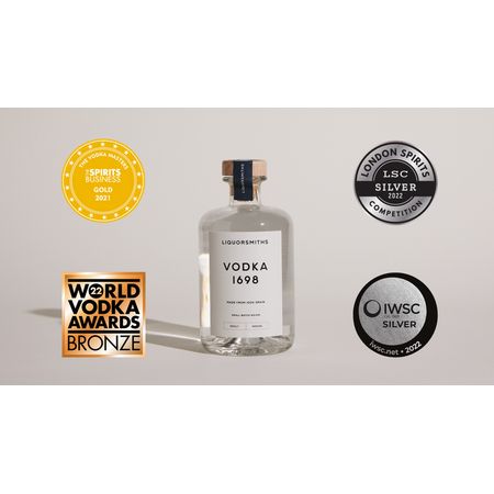 Liquorsmiths Vodka 1698 50cl (40% ABV) only £34.00
