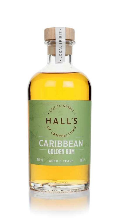 Hall's of Campbeltown - Golden Caribbean Rum (70cl, 45%) only £31.00