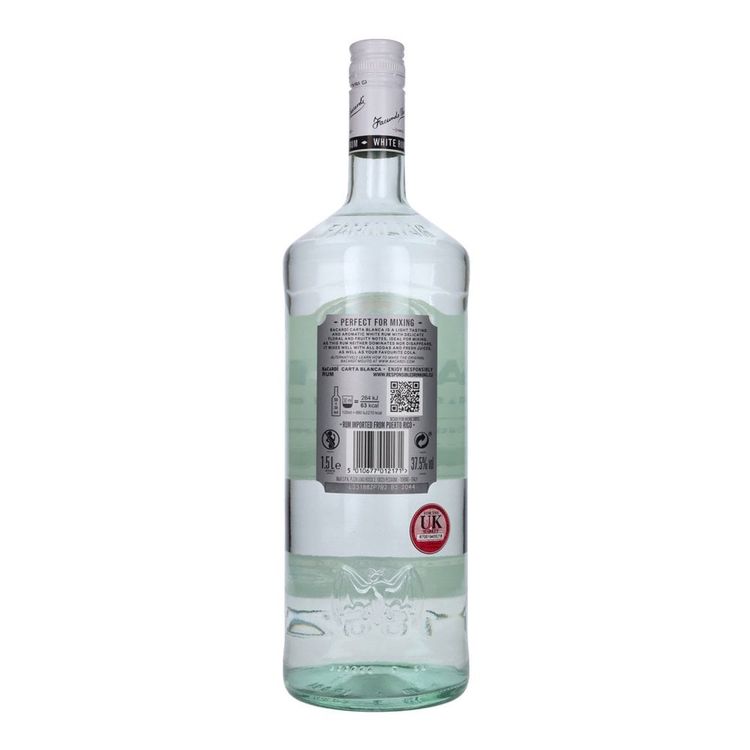 Bacardi Carta Blanca White Rum 1.5l (150cl) 37.5% only £44.50